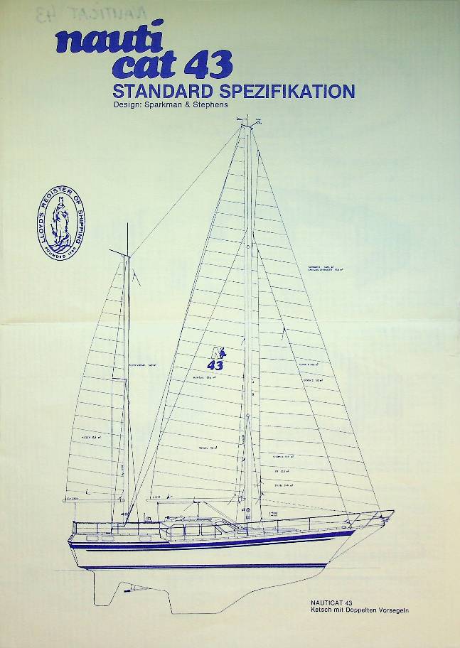 Original Specifications Nauticat 43 : Webshop nautiek.nl | Nautiek.nl ...